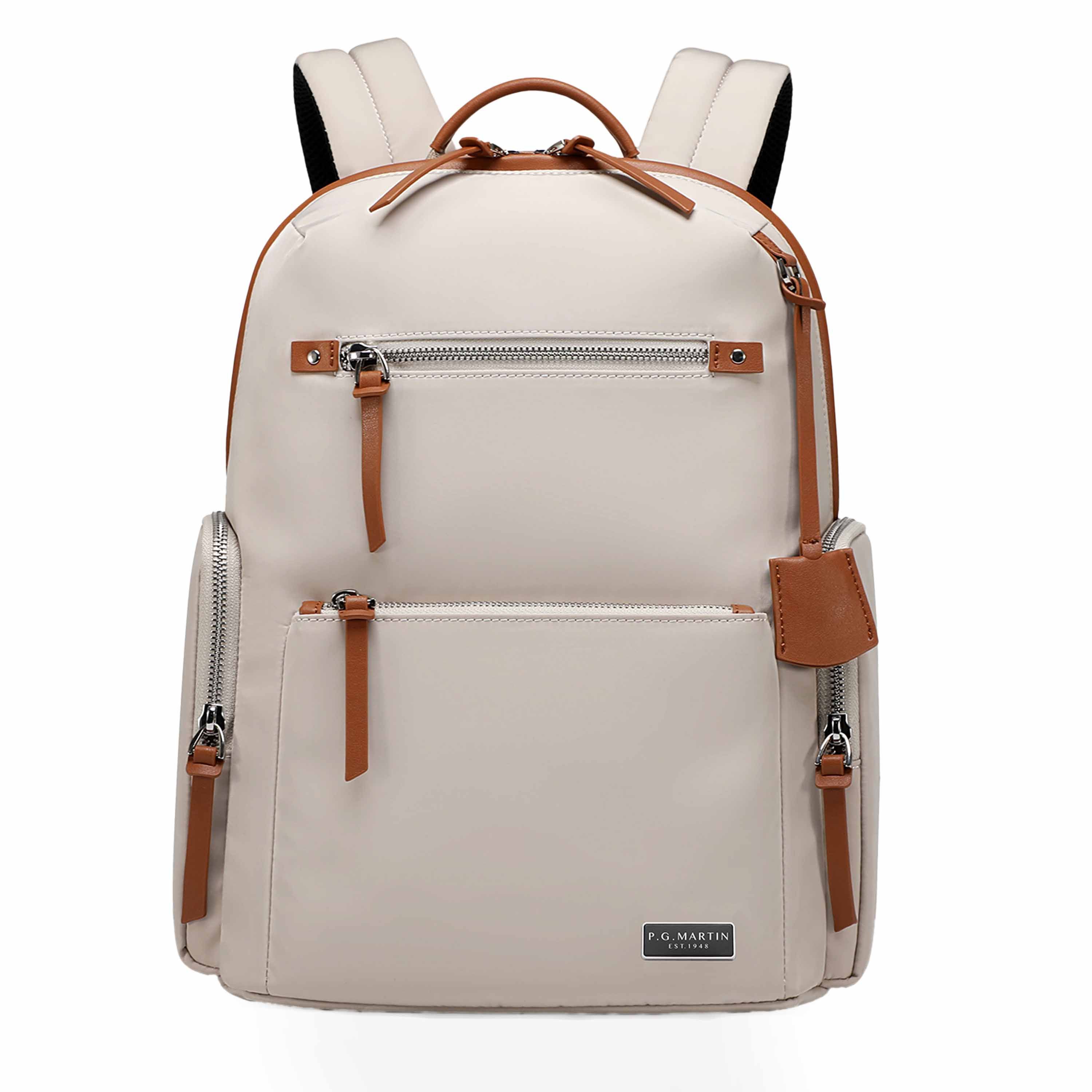 Wanderer Backpack Water Resistant Polyester Beige