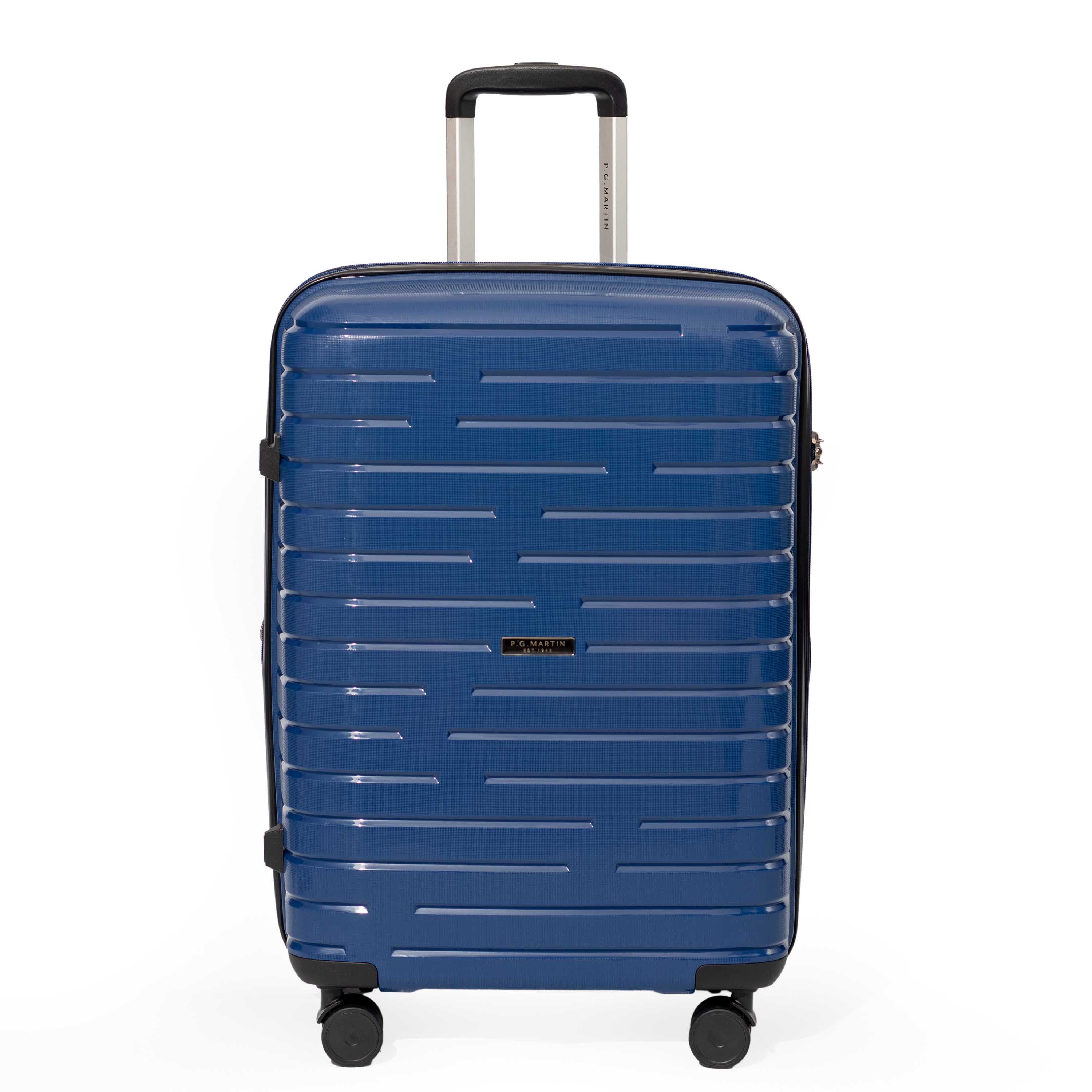 P. G. Martin - Spinner - 24" Suitcase Polypropylene Navy Blue