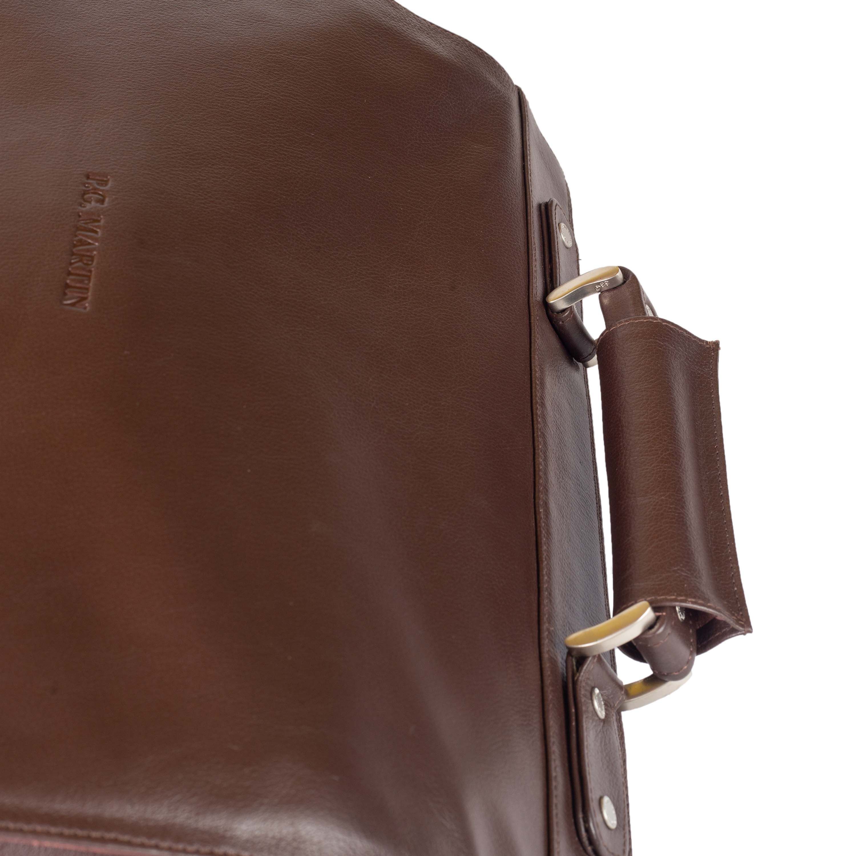 Charlie Messenger Bag Genuine Leather Brown