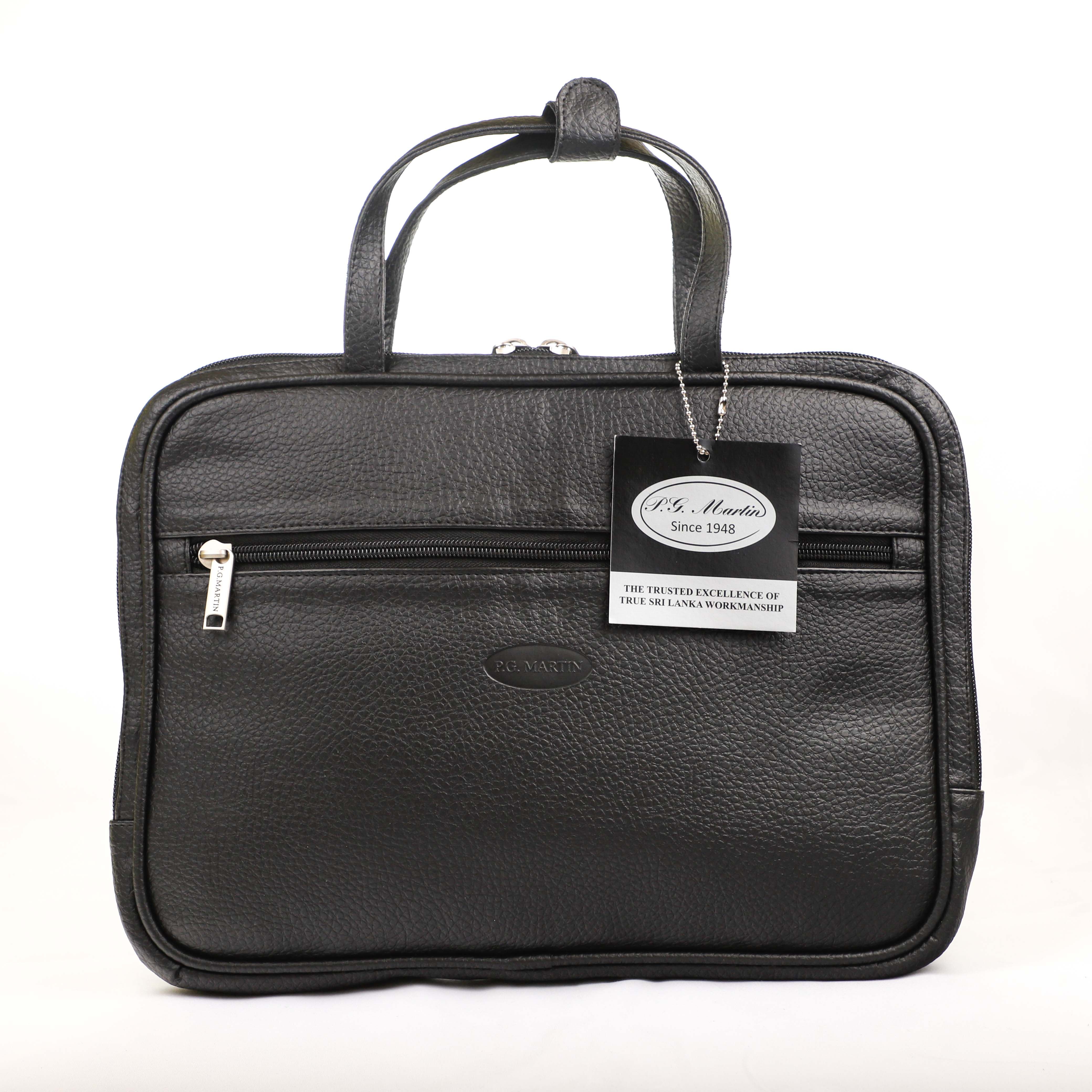 Hampton Laptop Sleeve Artificial Leather Black