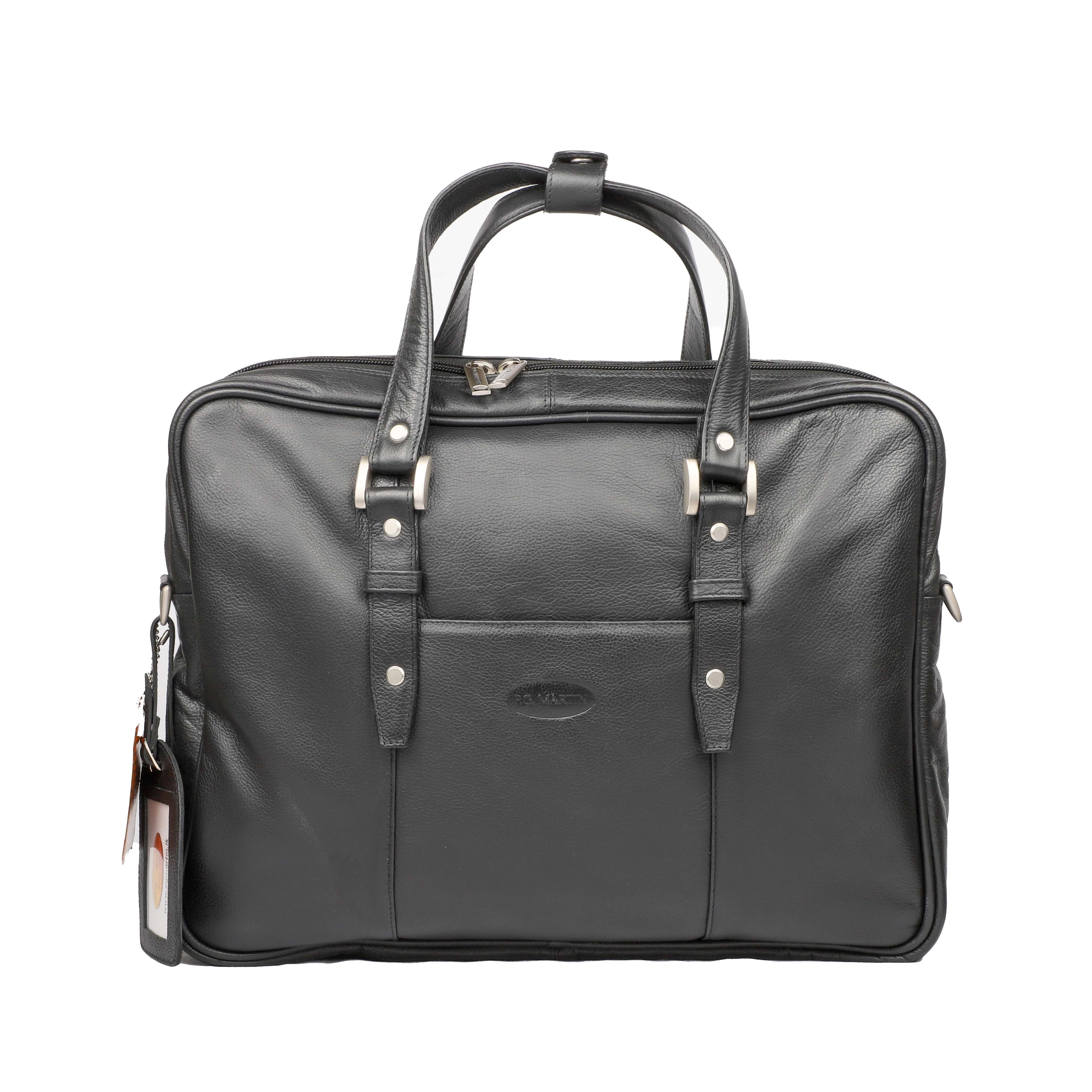 Julius Laptop Bag Genuine Leather Black