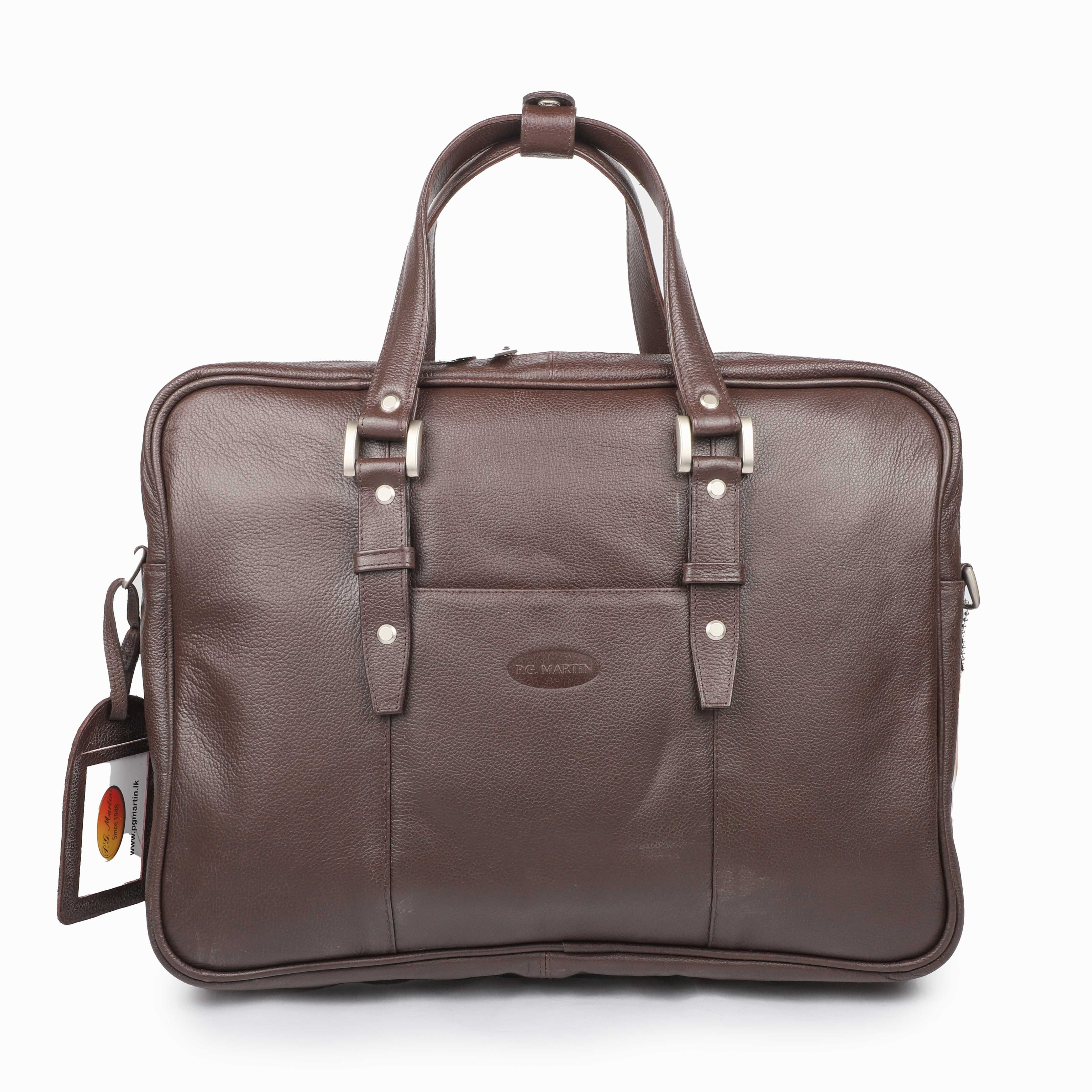 Julius Laptop Bag Genuine Leather Brown