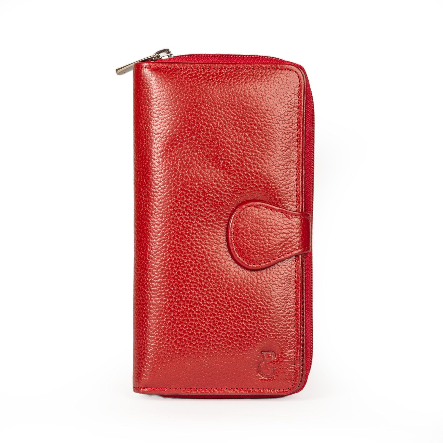 Melody Women's Wallet Genuine Leather Red