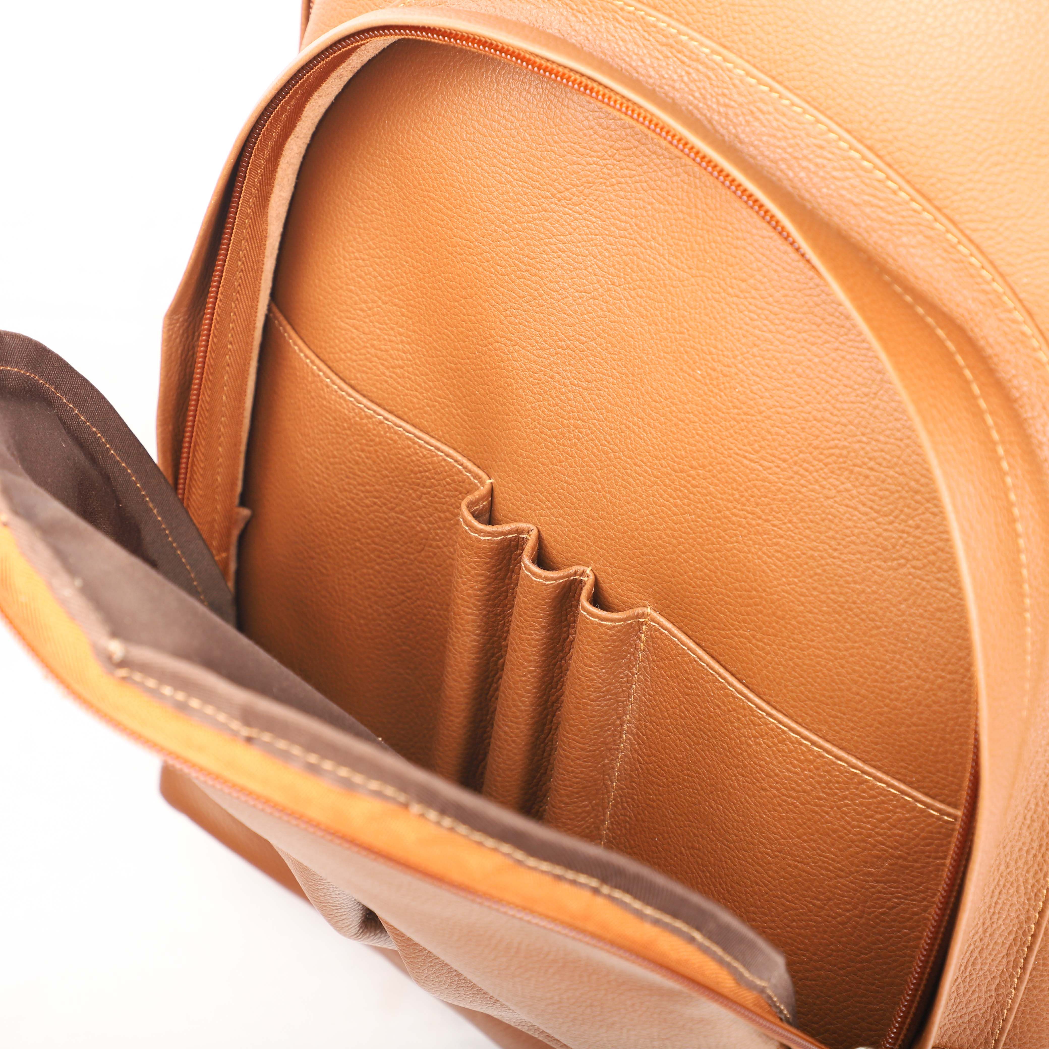 Merlin Backpack Genuine Leather Tan