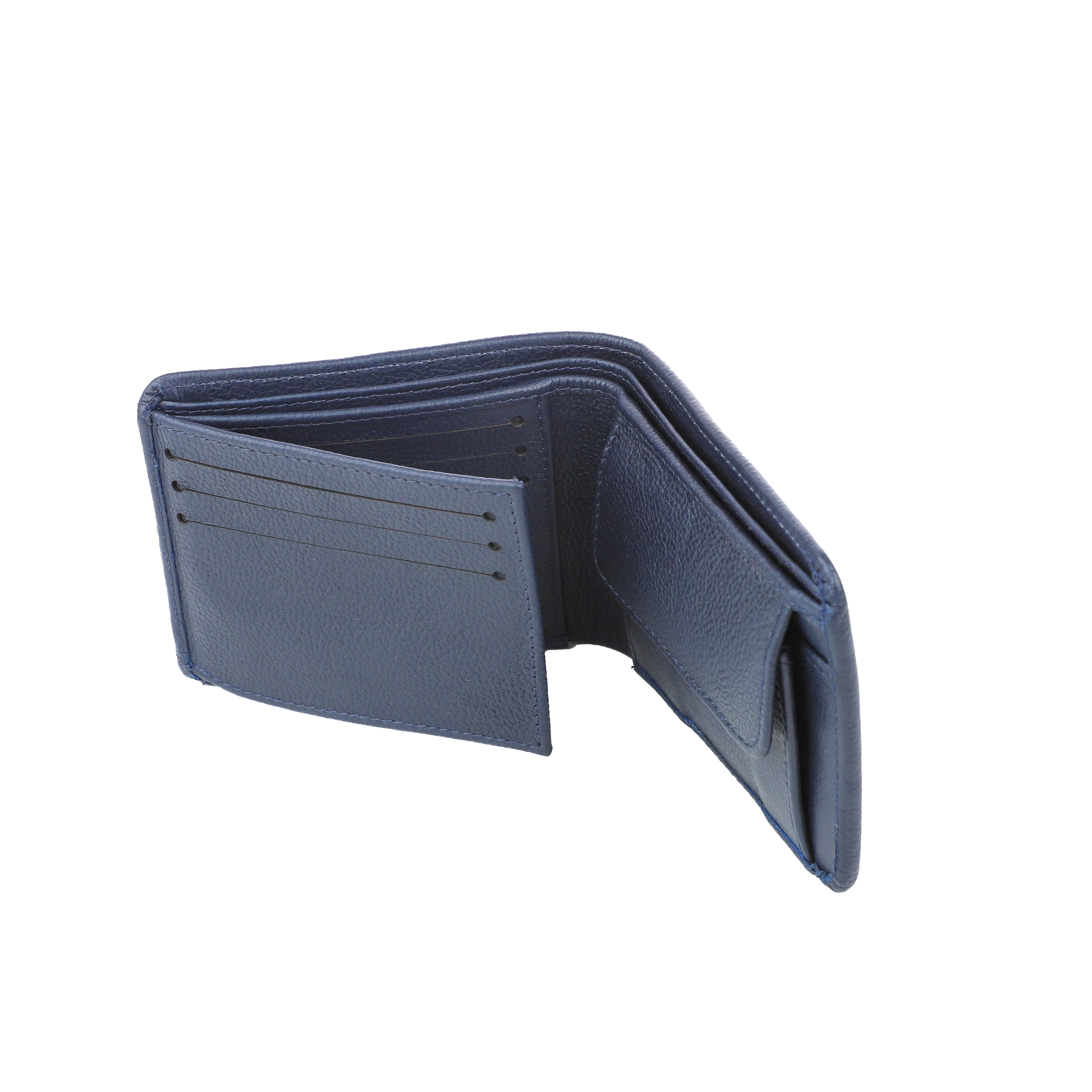 Spectre Men's Wallet Genuine Leather Navy Blue